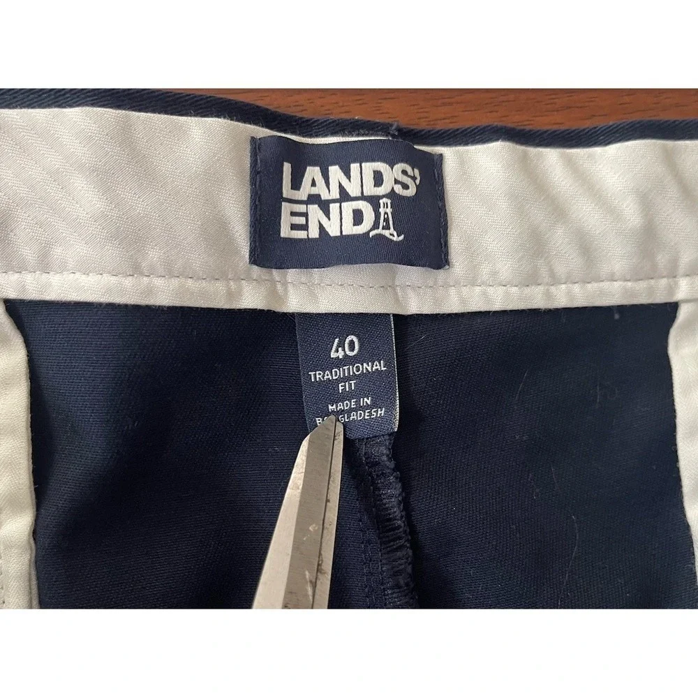 Lands' End | Pants | Lands End Chino Pants Mens Sz 4x30 Navy Blue ...